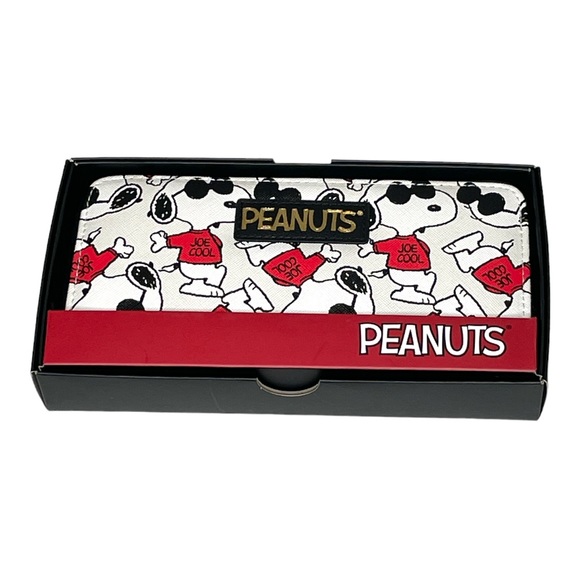 Peanuts | Bags | Peanuts Snoopy Joe Cool Zip Around Wallet Red White ...